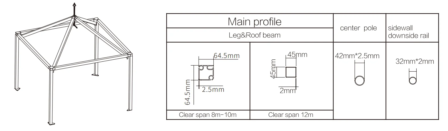 4x4m Aluminum Structure Pagoda Tent Gazebo Canopy Tent For Promotion ...