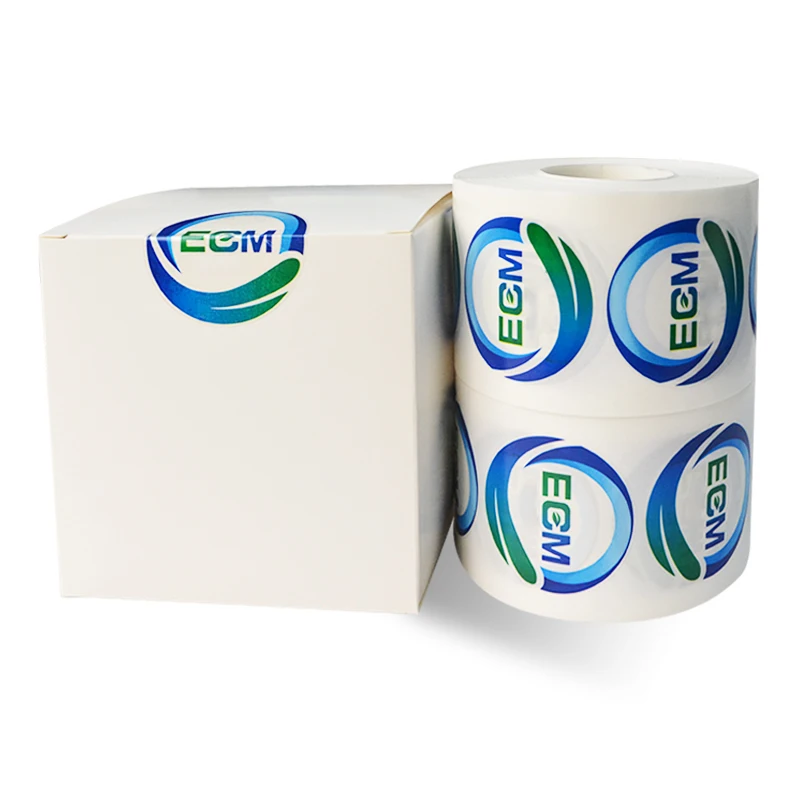 Custom Waterproof Circle Sticky Biodegradable Label Printing Stickers On Roll Compostable ...