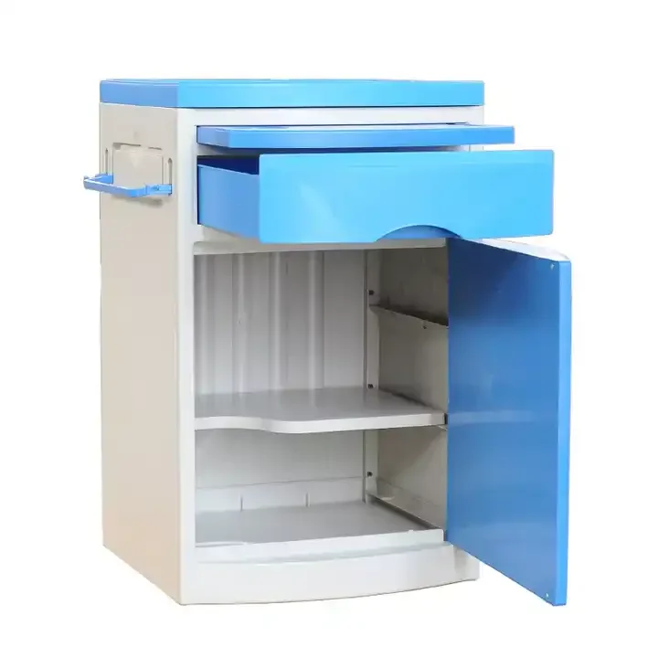 Powder Coating Abs Plastic Hospital Patient Bedside Cabinet Locker ...