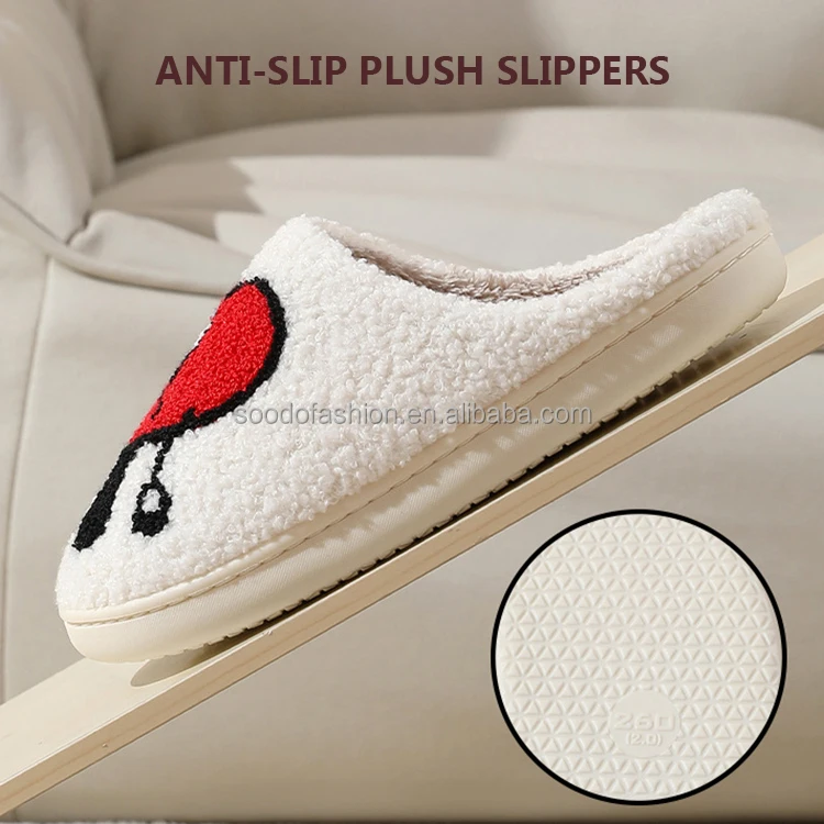 Mexican Concha Cute Bread Indoor Warm Slippers Non-slip Winter Home ...