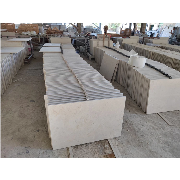 Exterior Natural Stone Marble Wall Panels - Beige Limestone Tiles