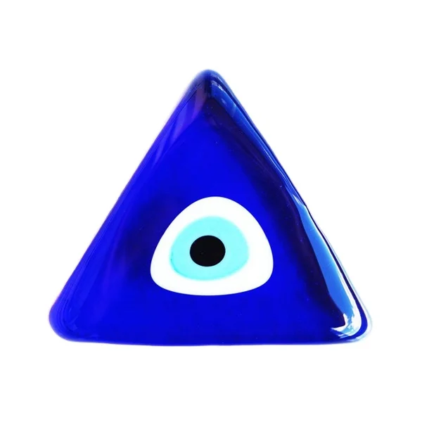 Triangle Shape Evil Eye Design Custom Ceramic Plate For Dessert - Buy ...