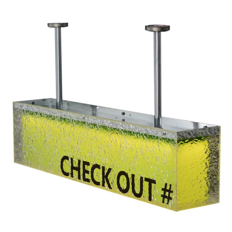 Stone Texture Acrylic Light Box - Customizable Advertising Sign