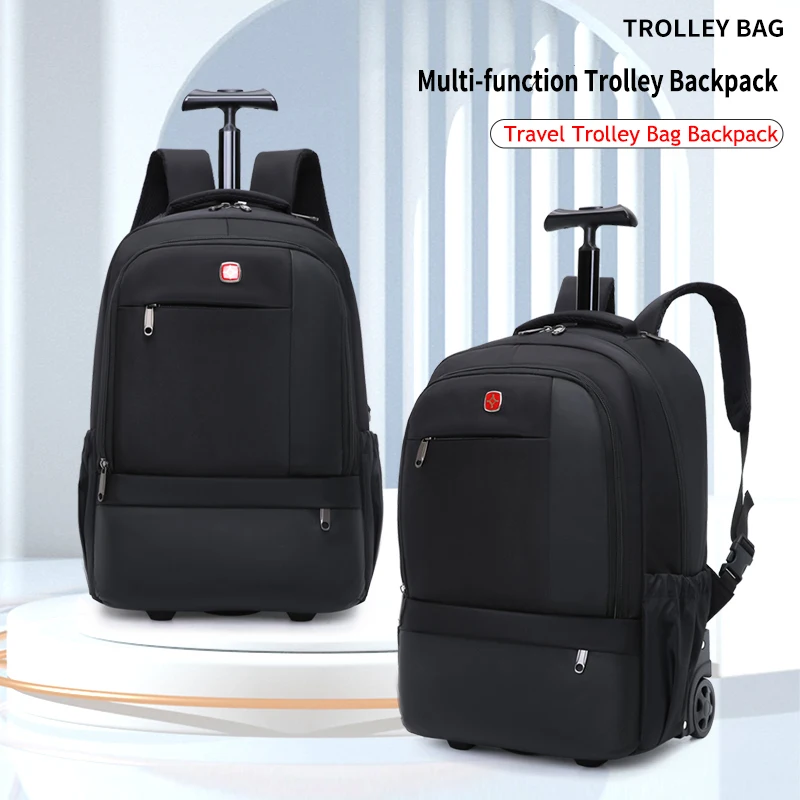 hot multi-purpose travel trolley bag Backpack With Wheels Oxford fabric ...