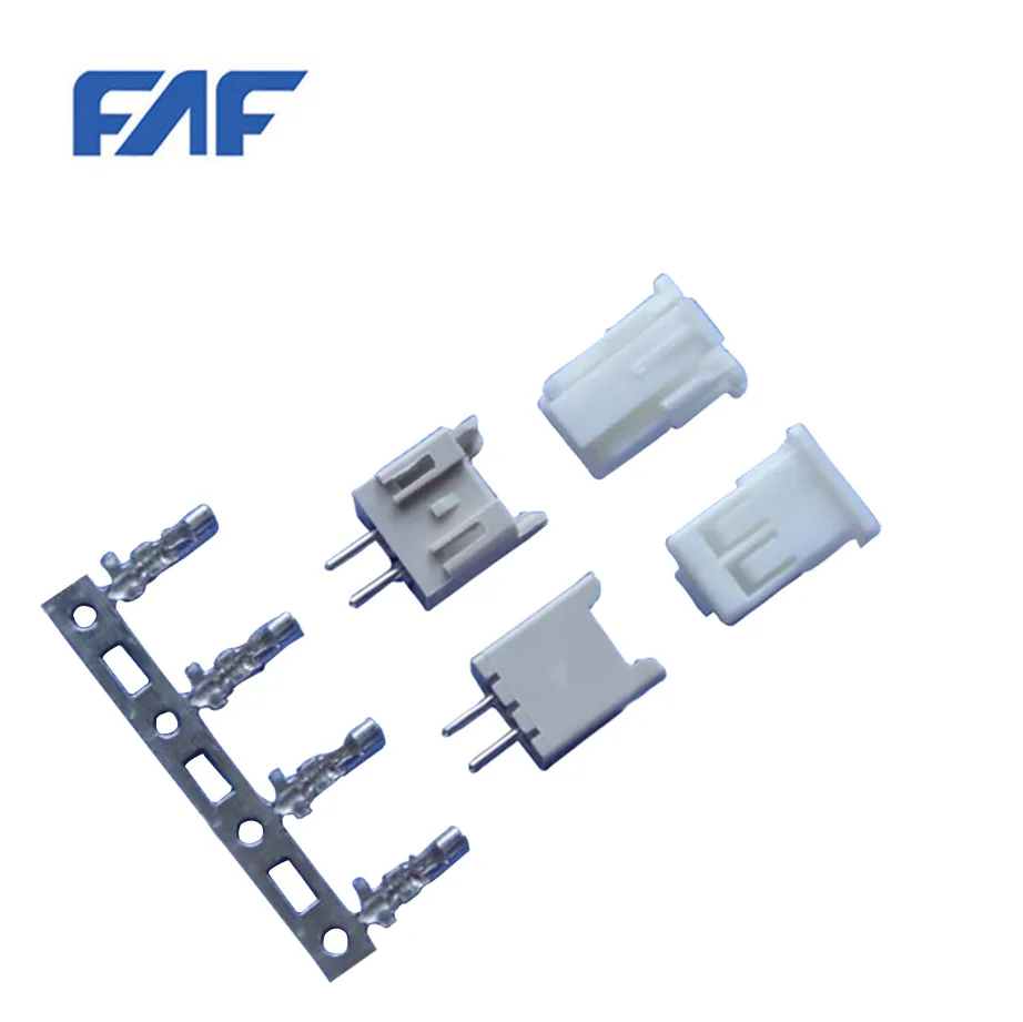 FAF B250003 Nylon66 2.5mm Pitch Male Female Connector, 2-15 Pin Housing ...