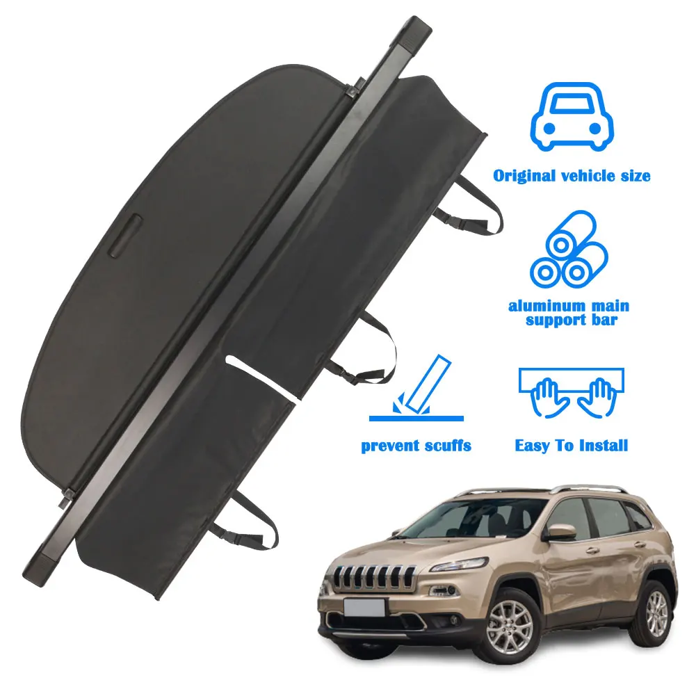 Bopar Car Retractable Cargo Cover for Jeep Cherokee Accessories 2014 2017 car accessories and parts 2023