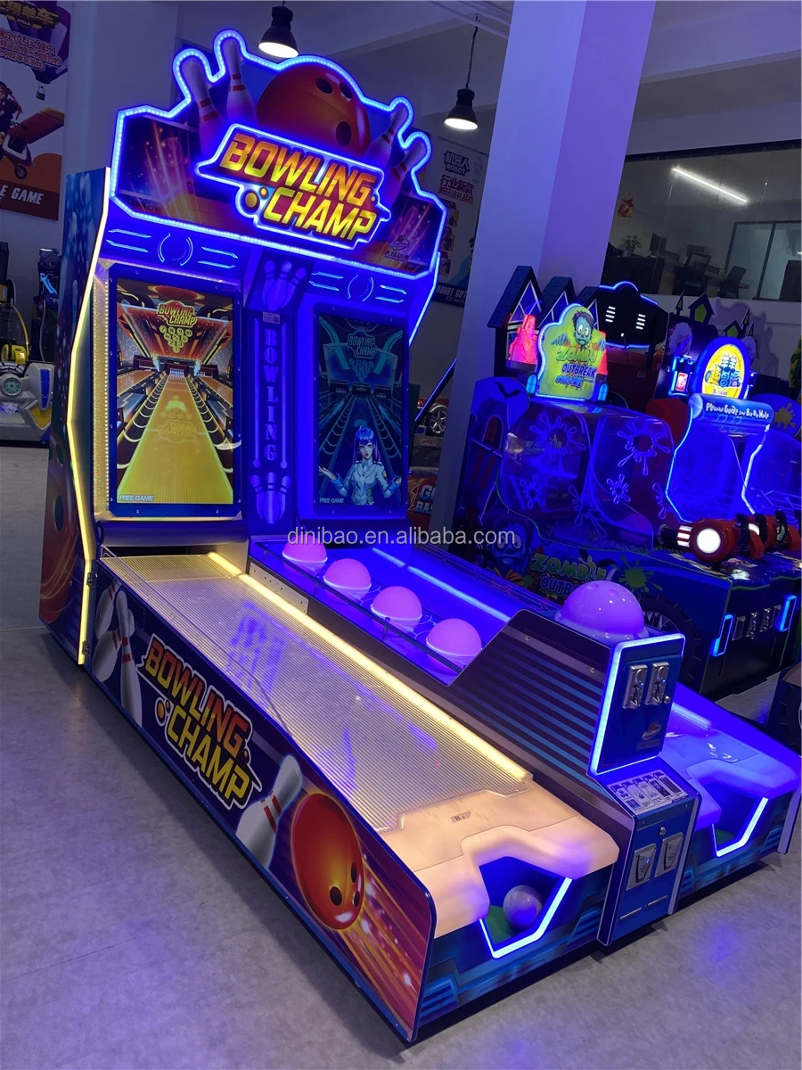 Indoor Amusement Park - Coin Operated Arcade Bowling Champ