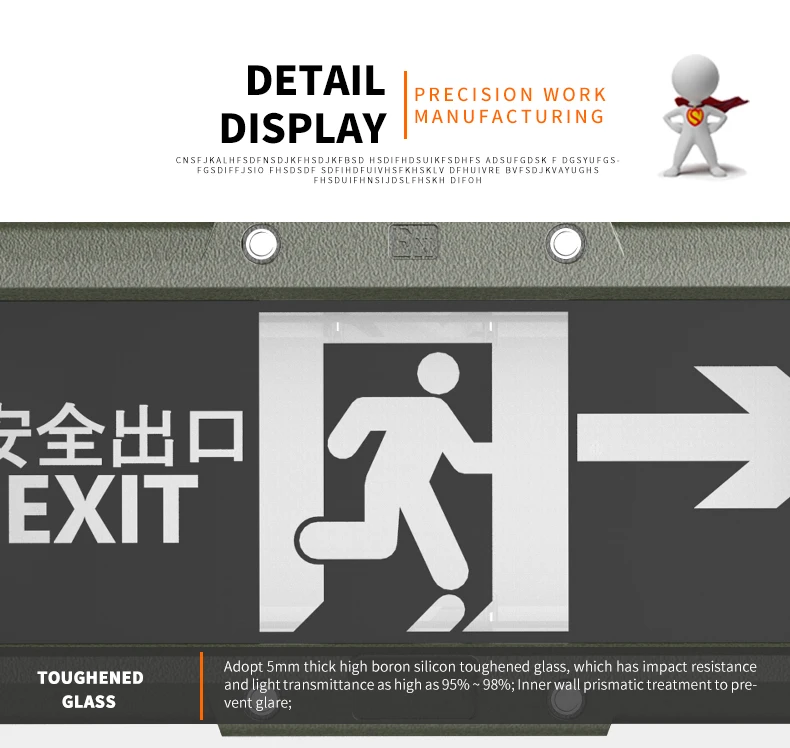 Led Emergency Light With ATEX Certificate Explosion Proof Exit Signs ...