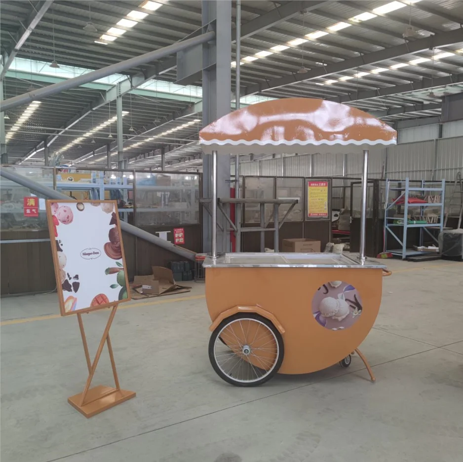 Ice Cream Cart Food Truck - Mobile Display & Vending