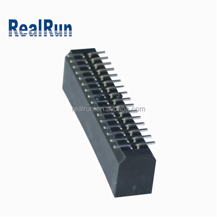 2.54mm Pitch Pcb Connector Vertical Dual Rows Straight Pin 2*16p 32pins ...