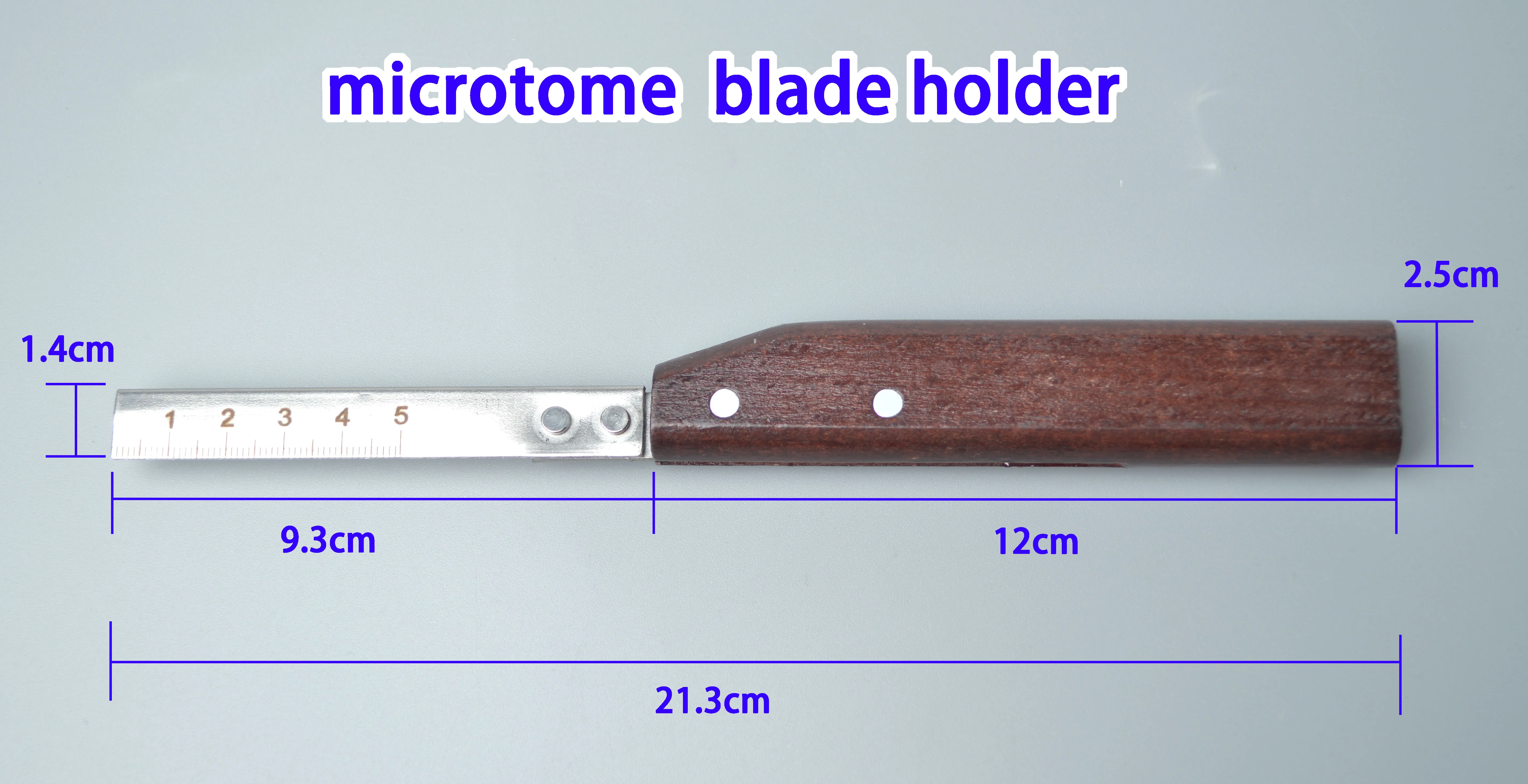 Lab Pathological Research Microtome Blade Holder Wood Handle