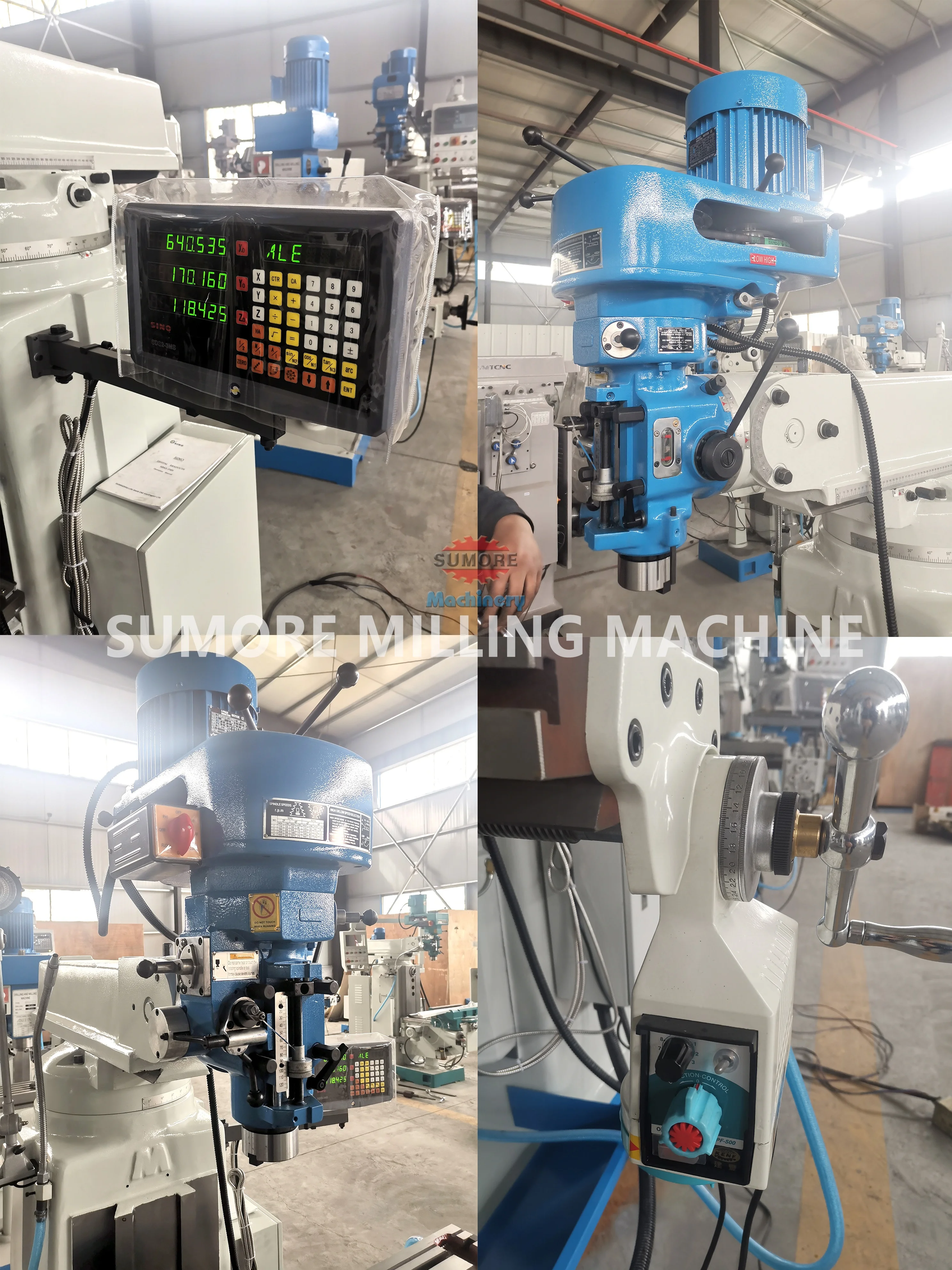 SUMORE SP2241Taiwan,china Turret Head Milling Machine Price ZX6328 ...