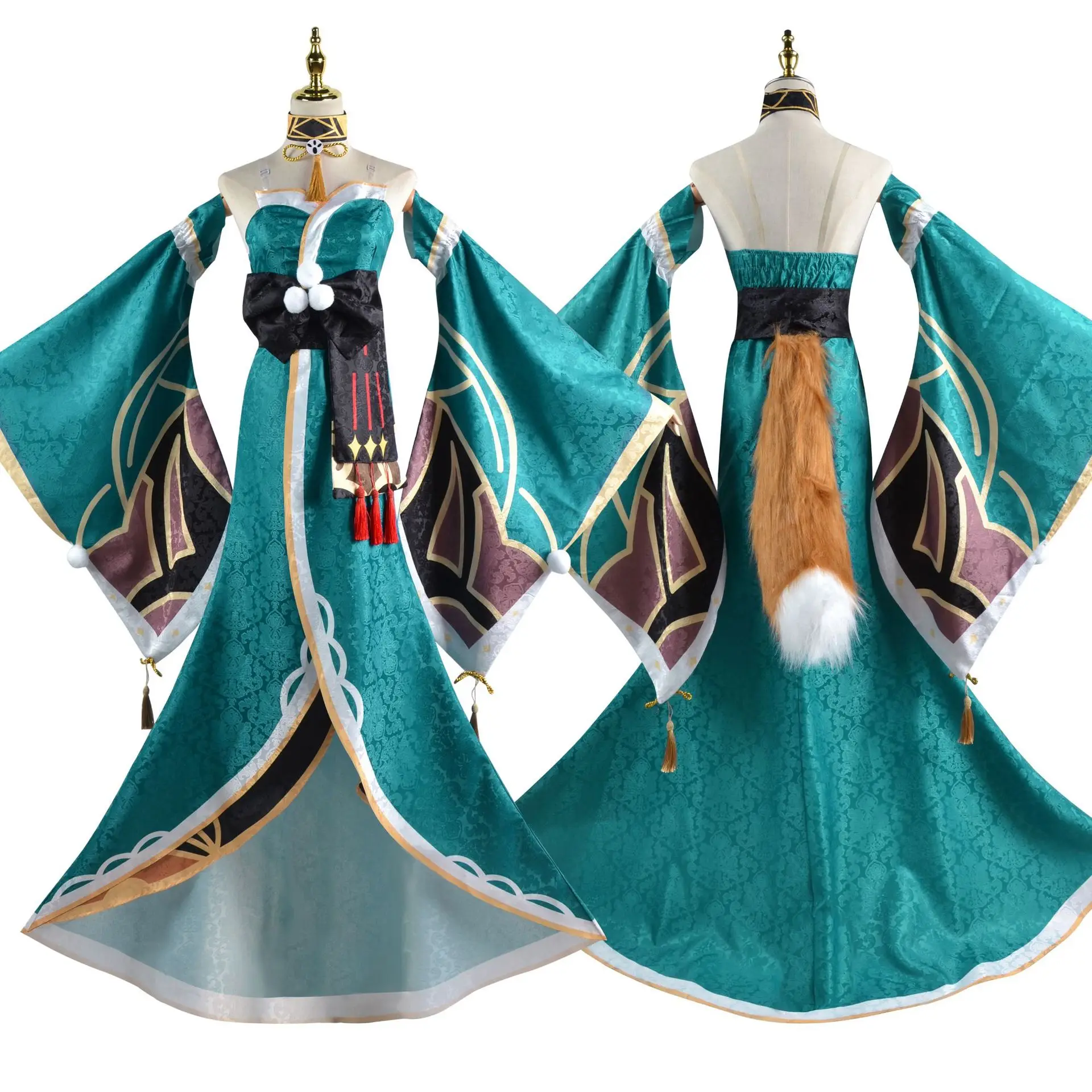 Women's Genshin Gorou Miss Hina Cosplay Costumes for Halloween
