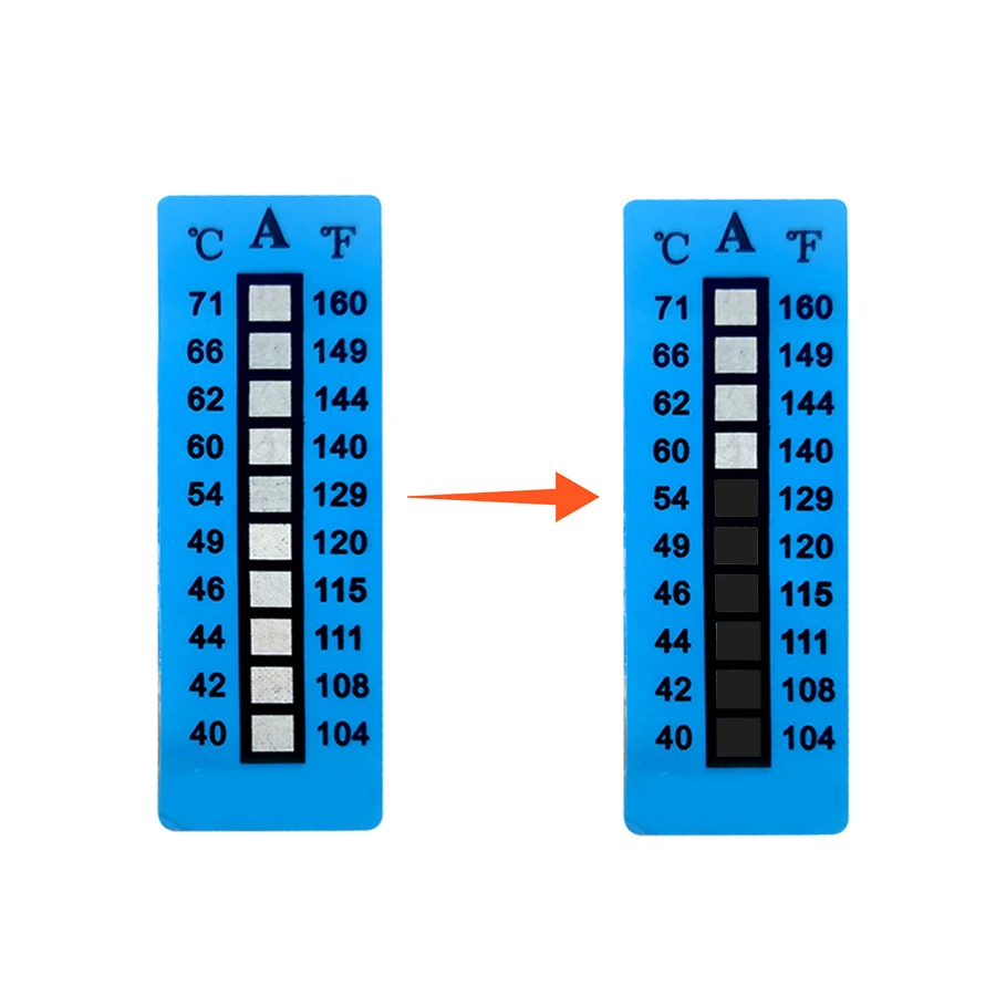 Custom Adhesive Stickers - Color Changing Temperature Indicators
