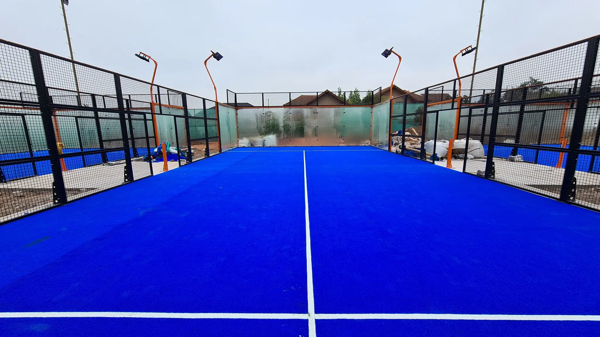 Blue Color Tennis Court Grass Padel Turf Cage Synthetic