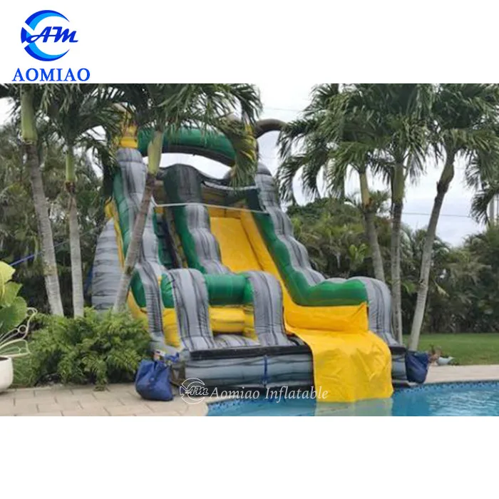 Water Amusement Park Big Desert Oasis Inflatable Water Slide for ...