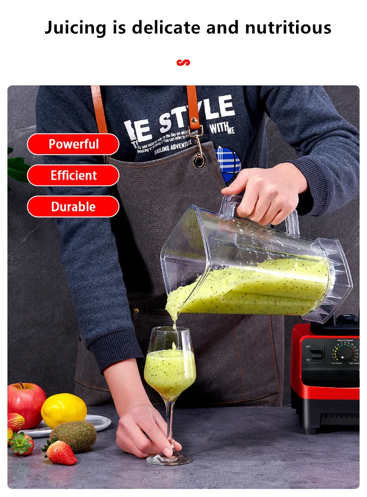 Heavy Duty 5l Big Blender 2200w Silver Crest Powerful Smoothies Large ...