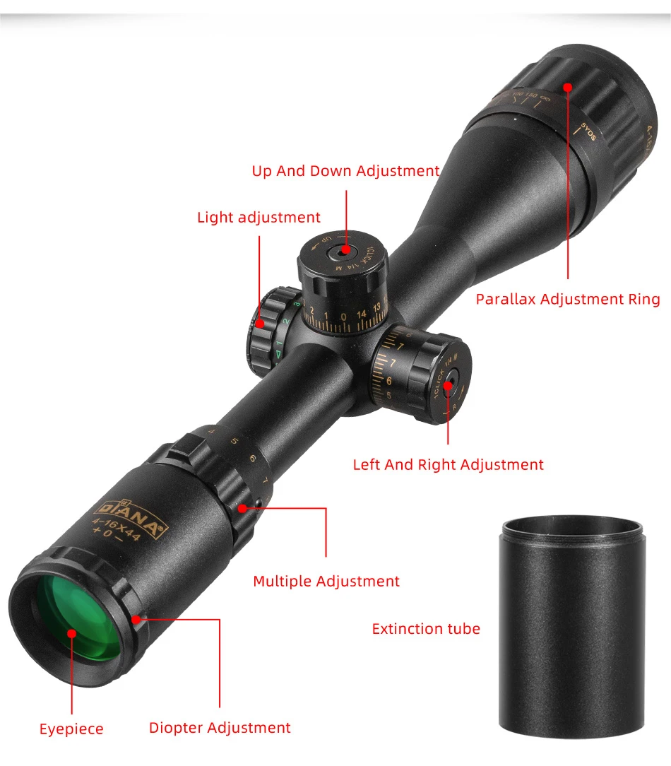 DIANA 4-16X44 Tactical Scope - Precision and Illumination