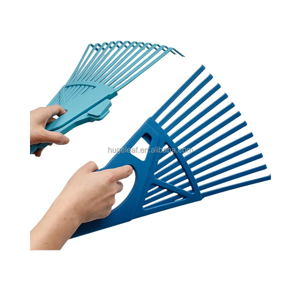 Modern 2-in-1 Telescopic Detachable Plastic Garden Leaf Rake with Long ...
