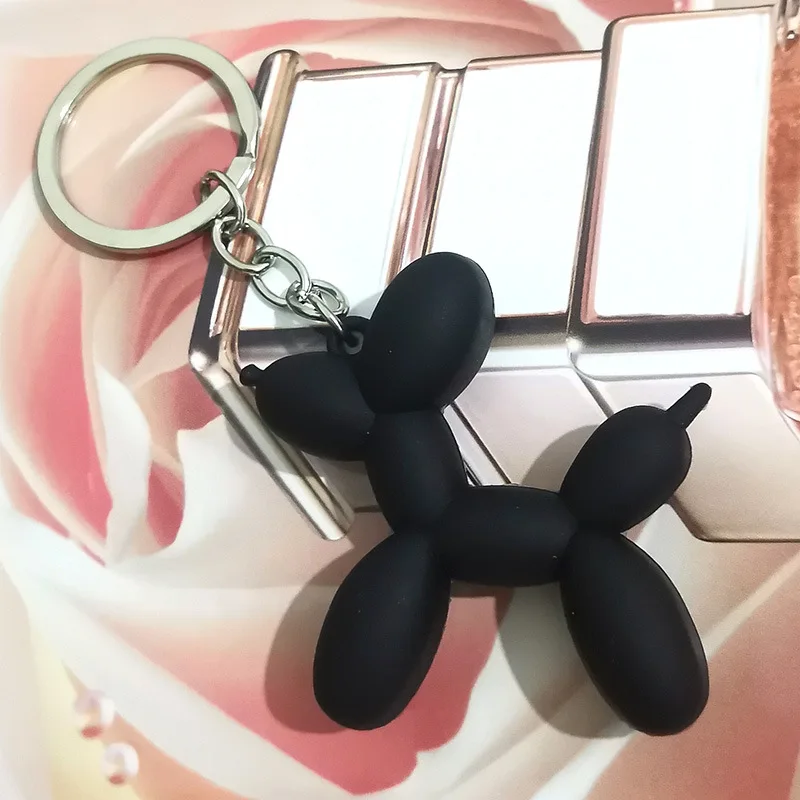 Cartoon Cute Balloon Dog Keychain Creative Toy Bag Pendant Ground Push ...