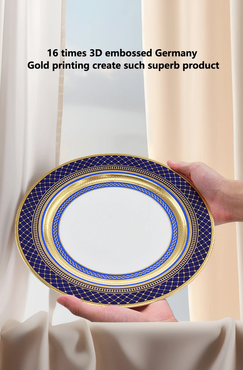 Karosa 98-Piece Luxury Bone China Dinnerware Set - Elegant American ...