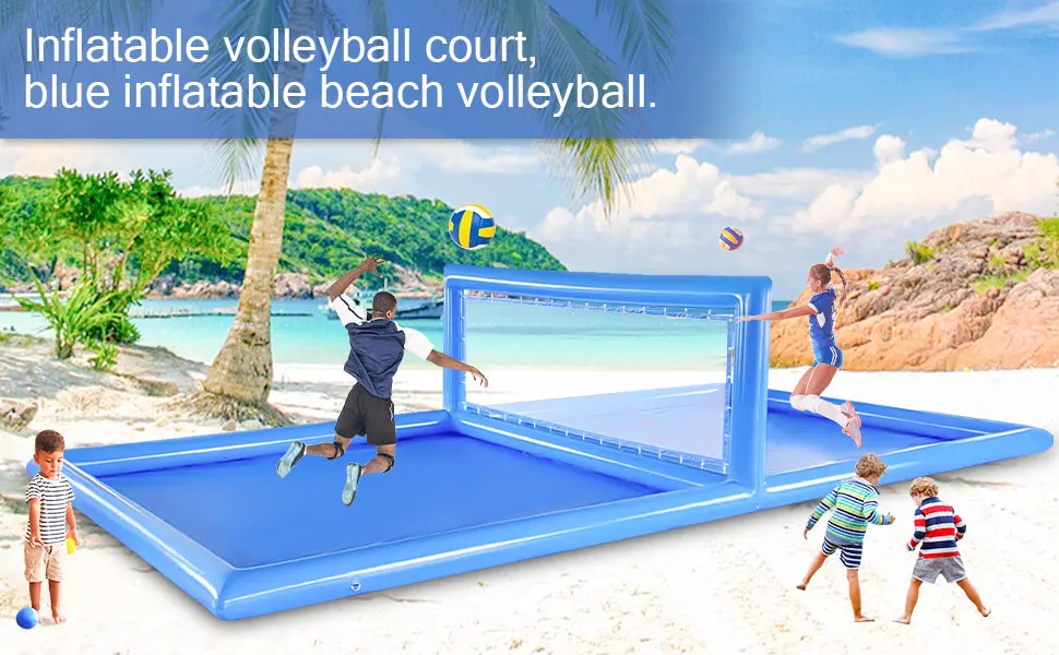 Factory Outlet Giant Inflatable Volleyball Pool Court Inflatable Pool ...