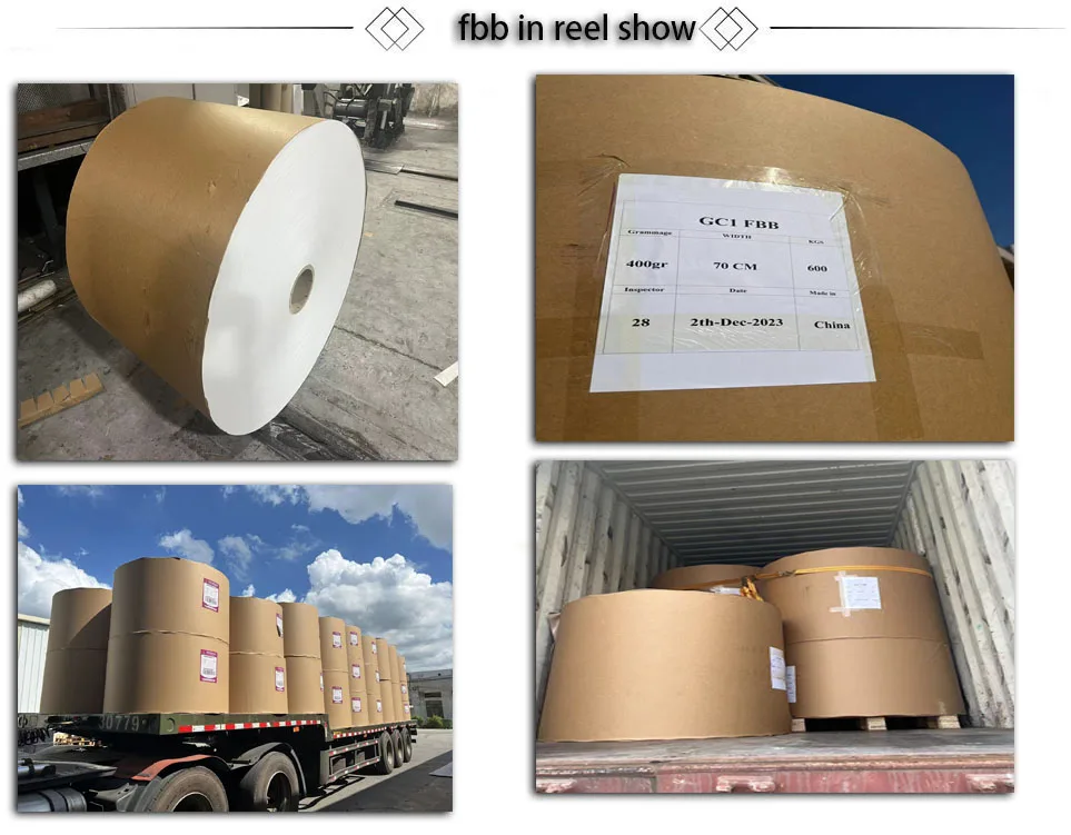 250gsm One Side Coated Ivory Board Hi-Bulk GC1 FBB White Cardboard C1S ...