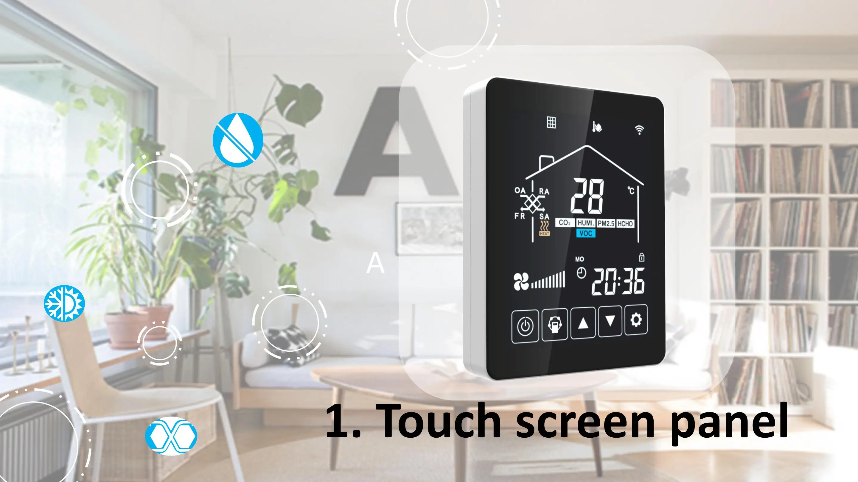 Erv Energy Hrv Home Wifi Hrv Heat Pump Heat Recovery Ventilation Unit ...