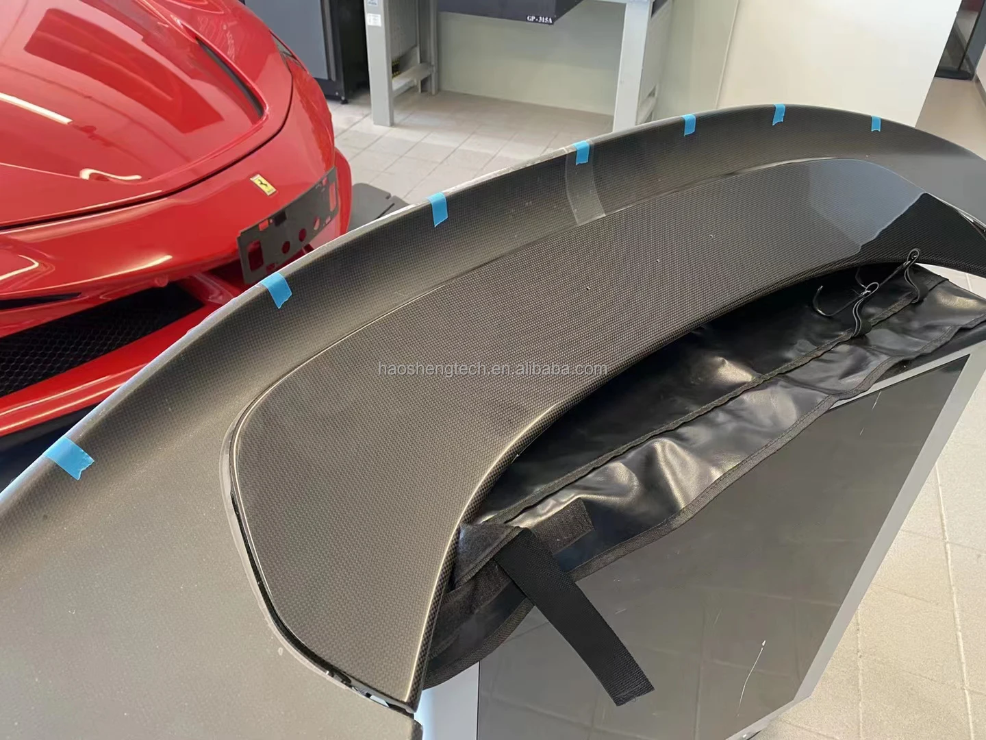 Ferrari Sf90 Oem Style Dry Carbon Fiber Body Kit Rear Spoiler Trunk ...