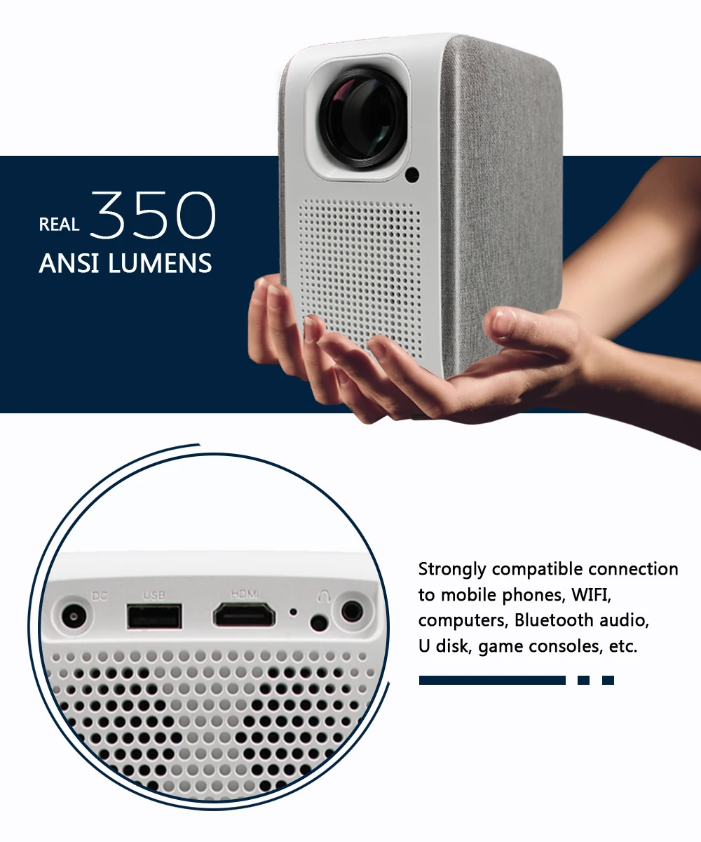Mini Portable Projector - 150 Inch 1080P Digital Cinema
