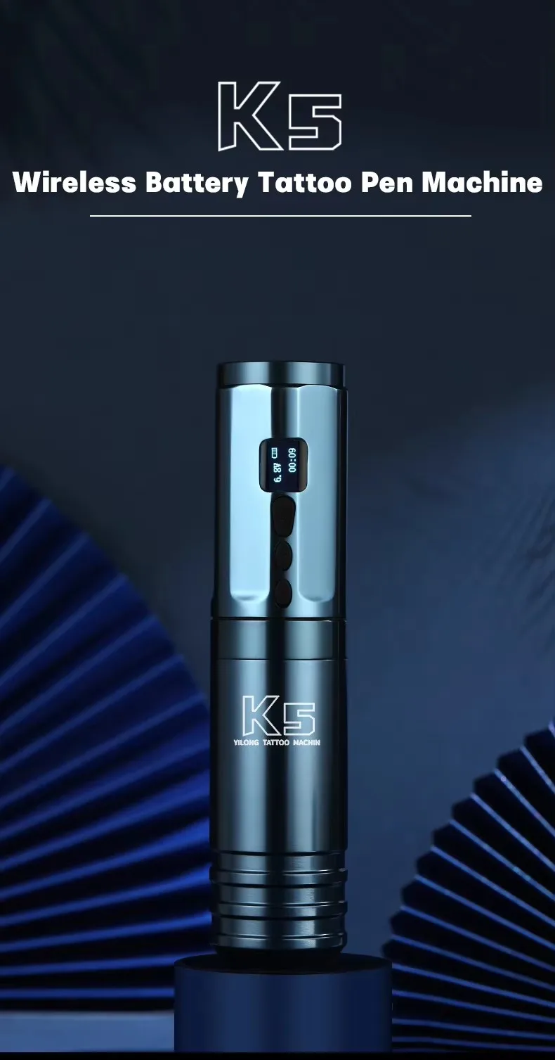 LCD Wireless Tattoo Pen K5 Pmu Permanent Tattoo Guns Permanent Makeup ...
