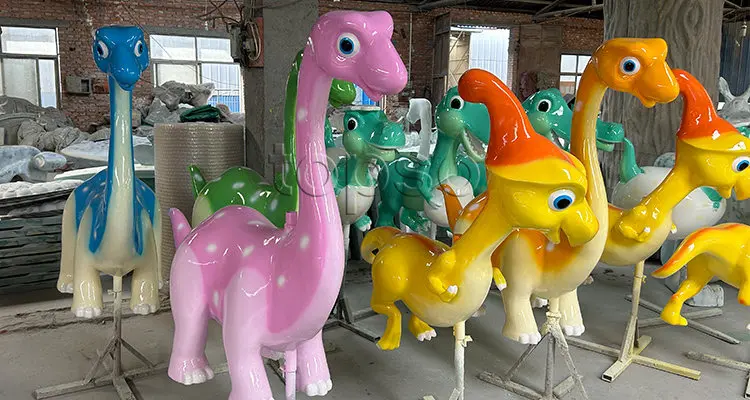 Dinosaur Game Amusement Park Rides Merry Go Round Dinosaur Carousel ...