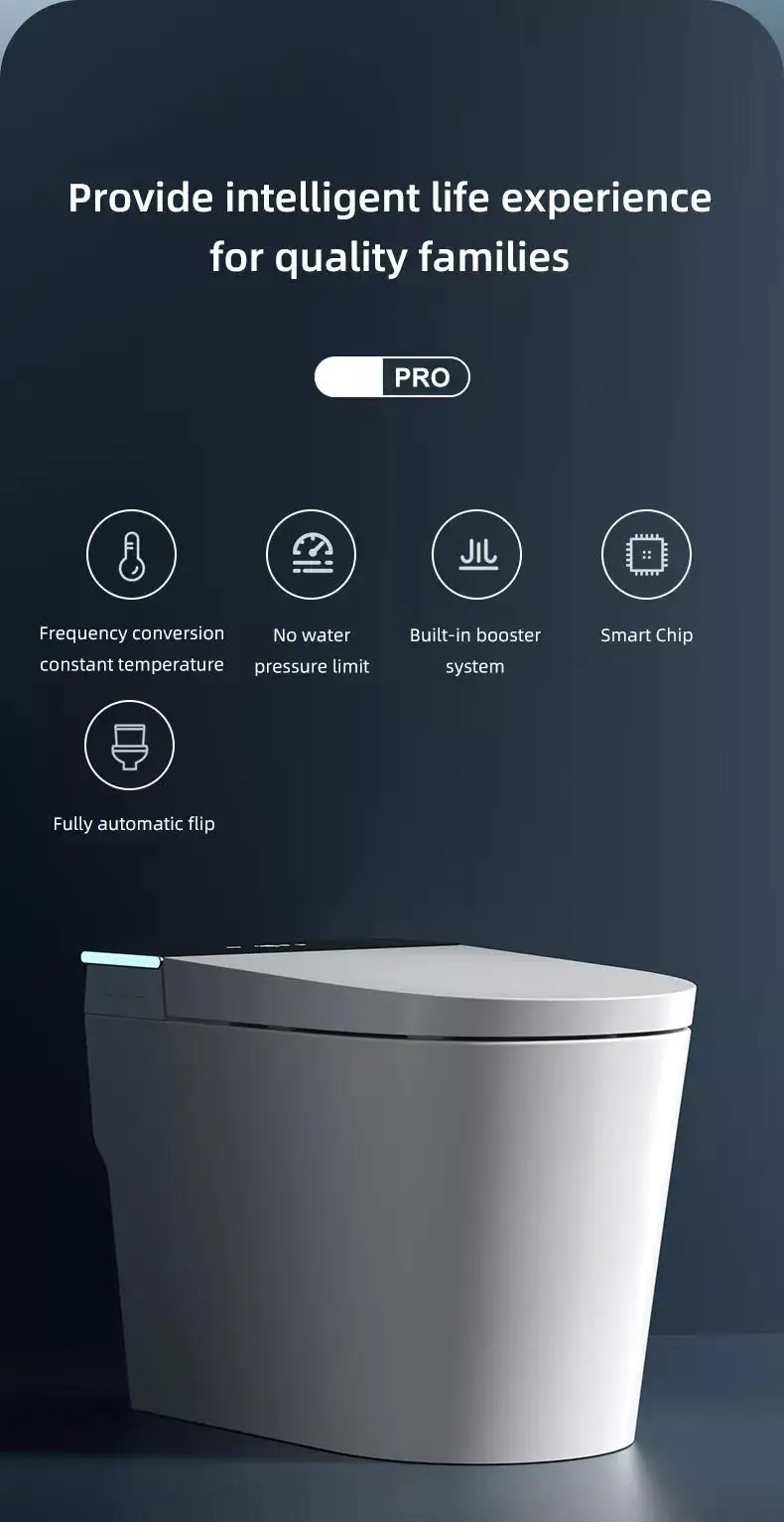 Modern Automatic Sanitary Ware Floor Mounted Elongated Auto Flush Foot ...