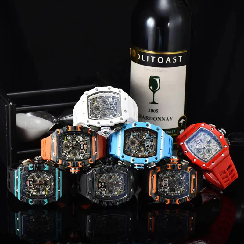 Custom Logo Full-featured Richard Luxury Watch Men's Wristwatch Novelty ...