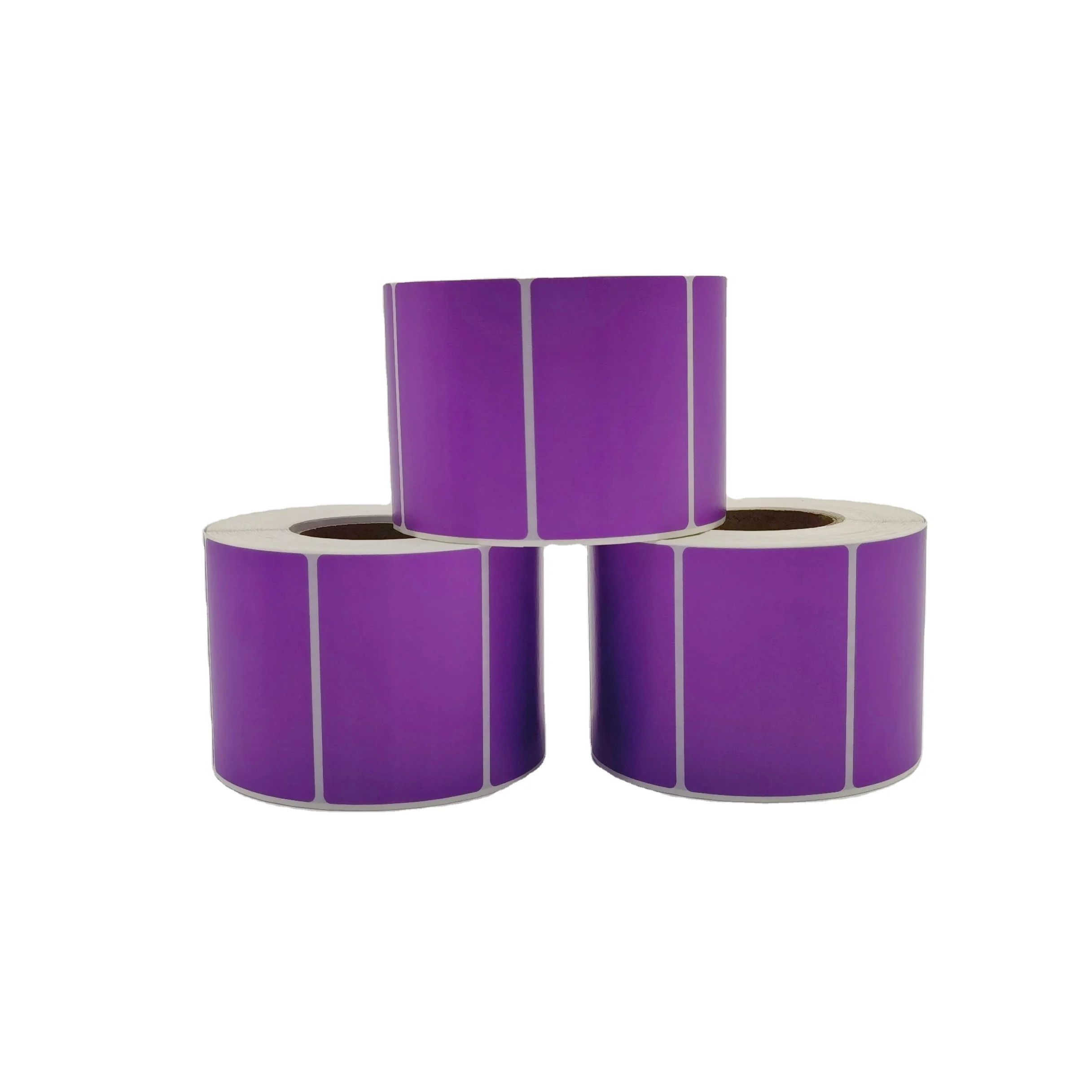 Custom Packaging adhesive Purple labels 60mm*40mm Logo Sticker scale ...