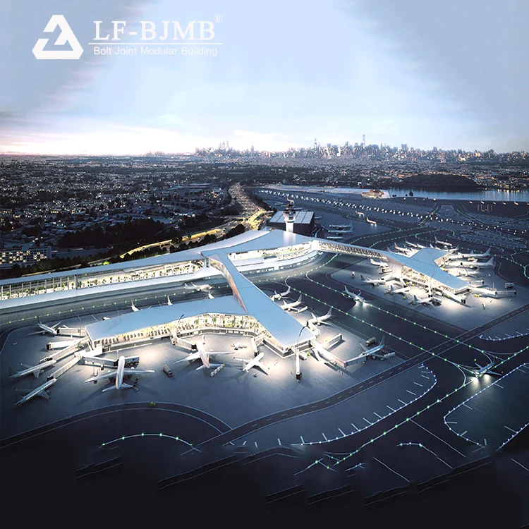 Prefab Space Frame Truss Aircraft Hangar Roof Steel Structure