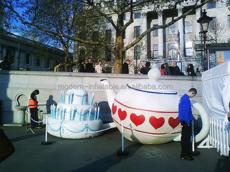 Alice in Wonderland Outdoor Giant Inflatable Teapot for Party
