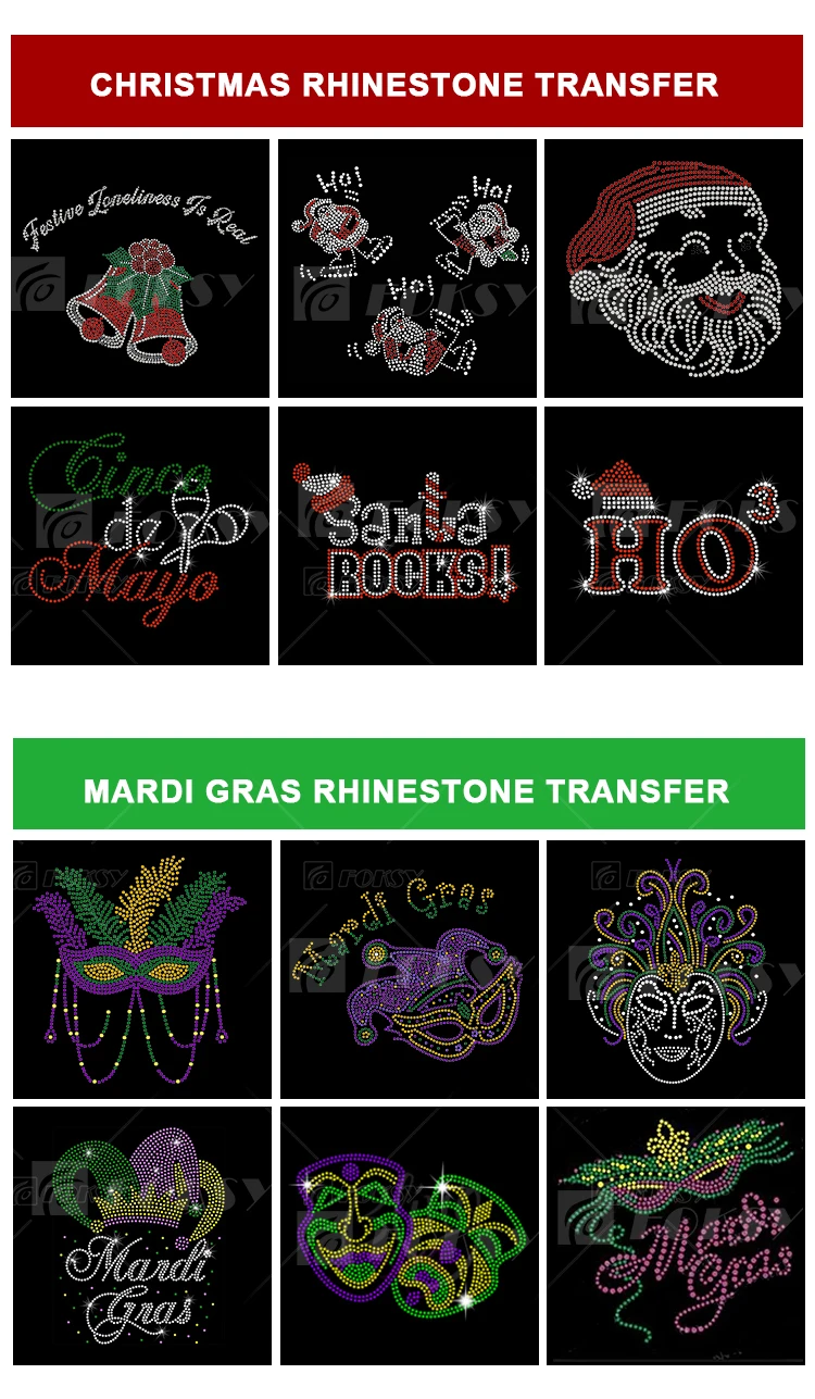 Custom Rhinestone Logo Heat Transfer Design - Hotfix Rhinestones