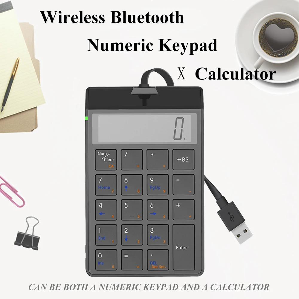 Custom 19keys Pos Scientific Calculator Super Slim Numeric Keypad Wired ...
