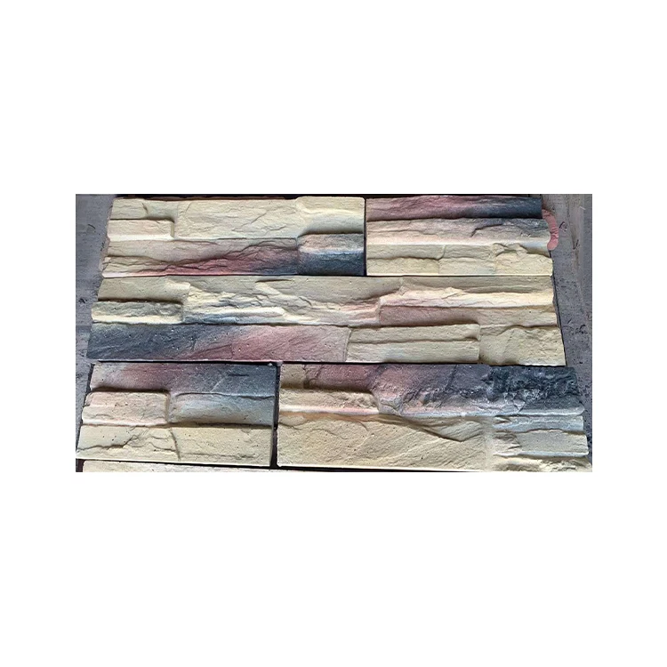 Exterior wall culture stone tile cladding panel concrete mold outdoor ...
