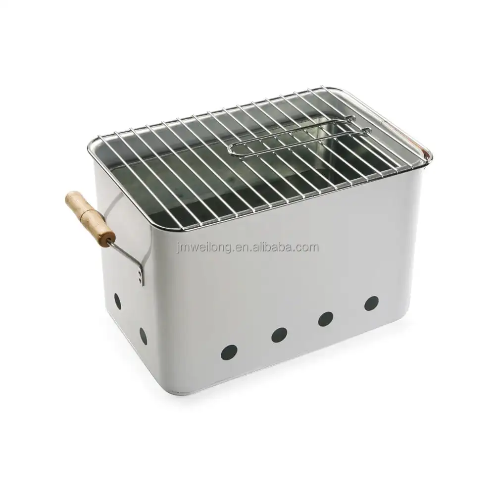 Portable Bbq Bucket Charcoal Grill Bucket Outdoor Coal Holder Barbecue ...