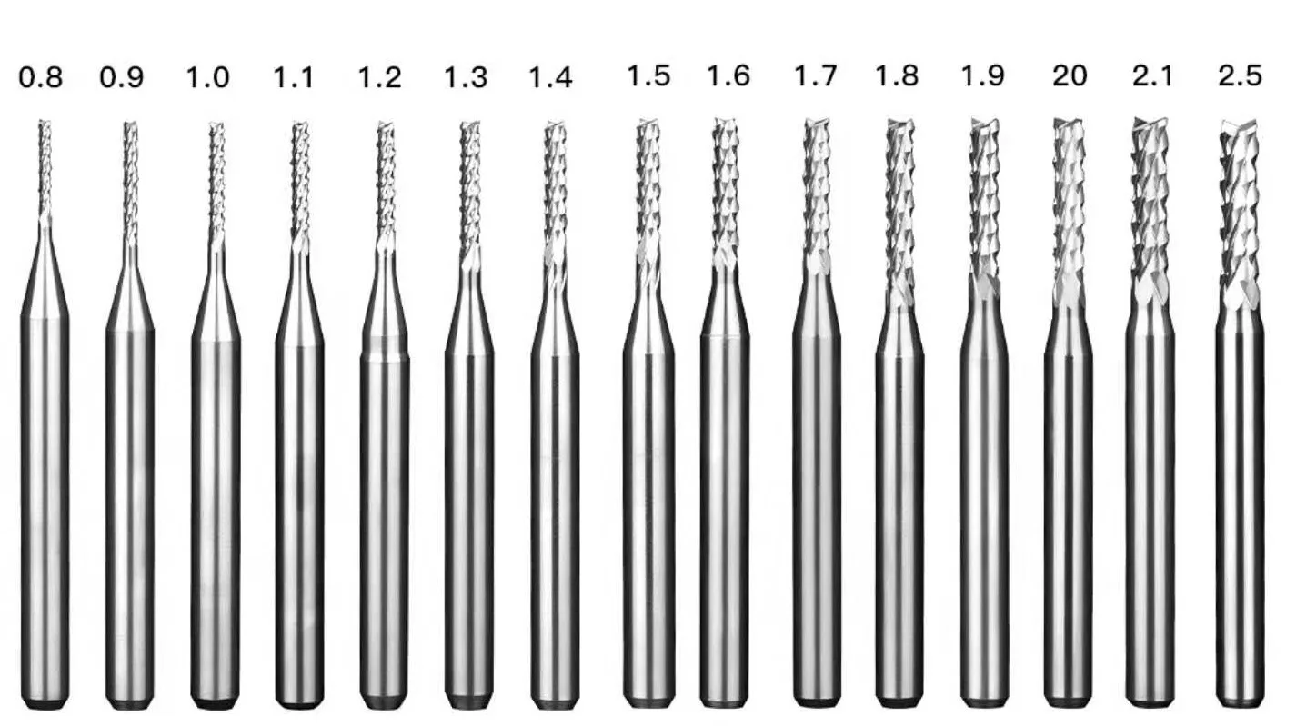 Fiberglass Cut Router Bit PCB Corn Teeth End Milling Cutter