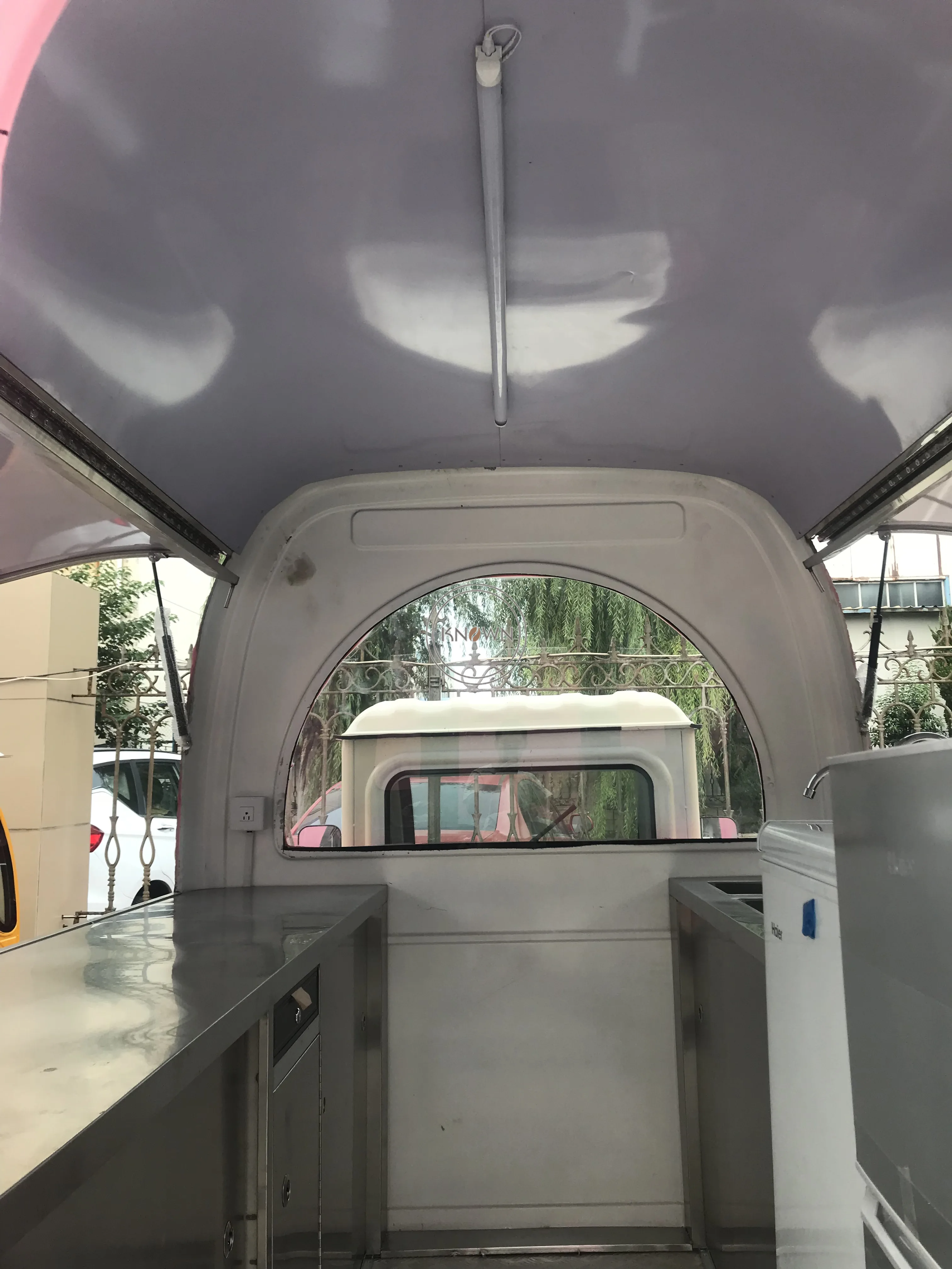 OEM 3 Wheels Electric Food Tricycle Truck - Stainless Steel