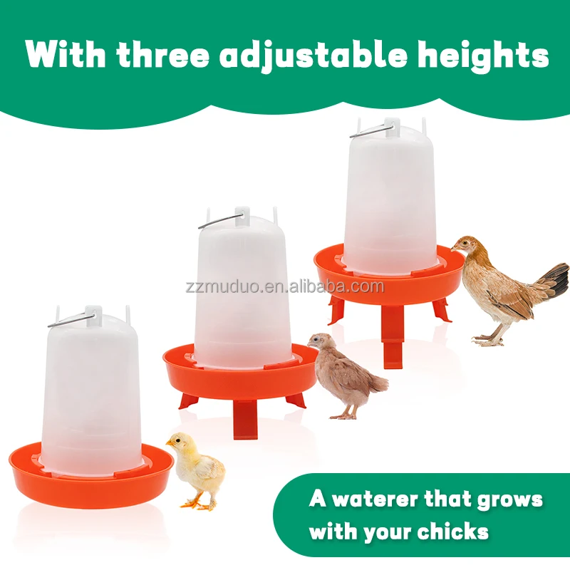 1KG Chick Feeder & 1.5L Drinker Kit - Adjustable Heights Poultry ...