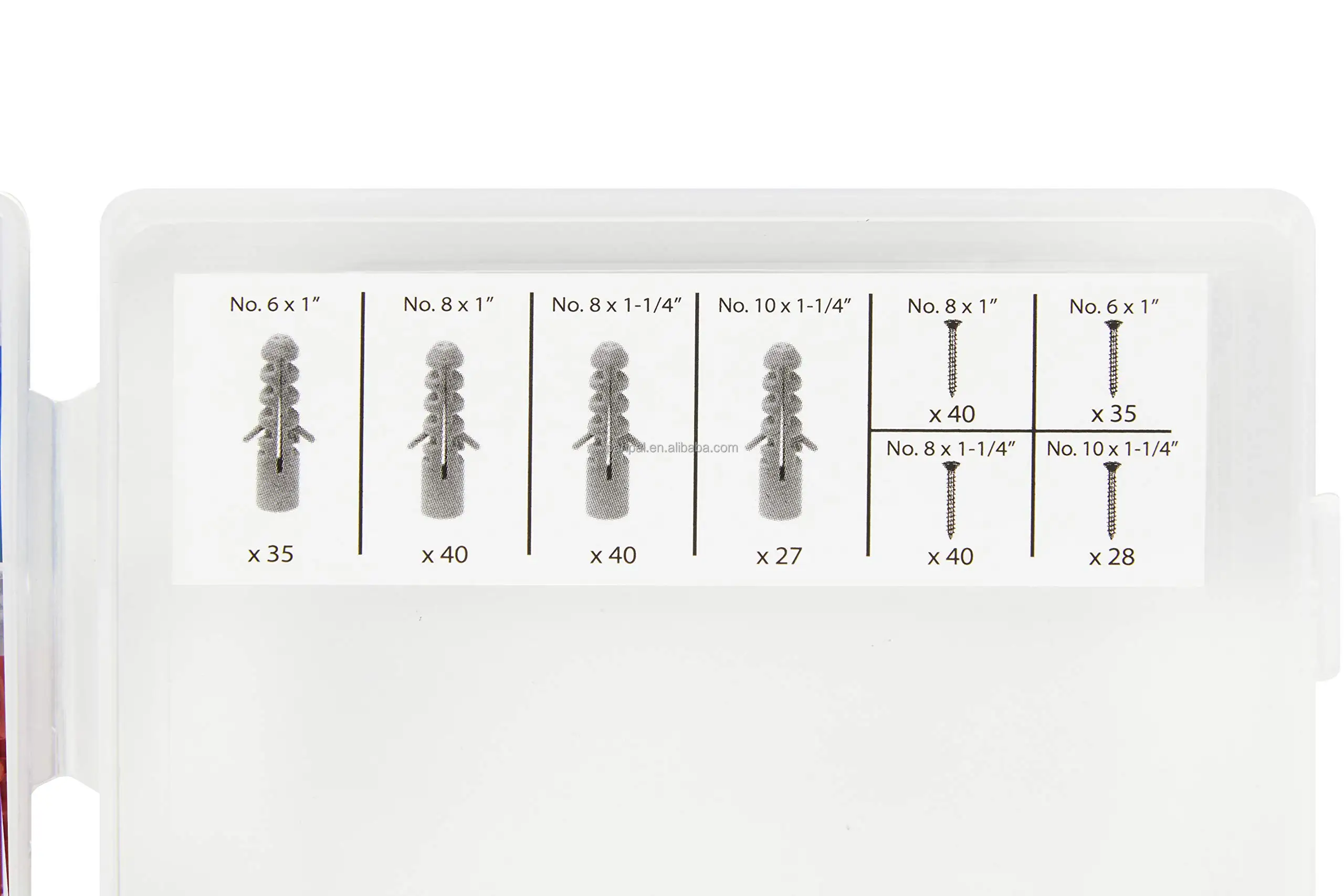 285pce Anchor/metal Screw Assortment,Set Of 285 Pieces - Buy Screw And ...