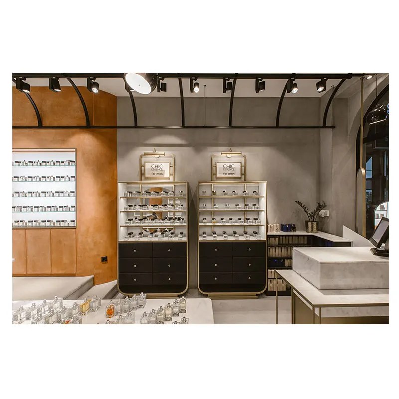 Guangzhou Display Cabinet Design For Perfume Shop Glass Perfume Display ...