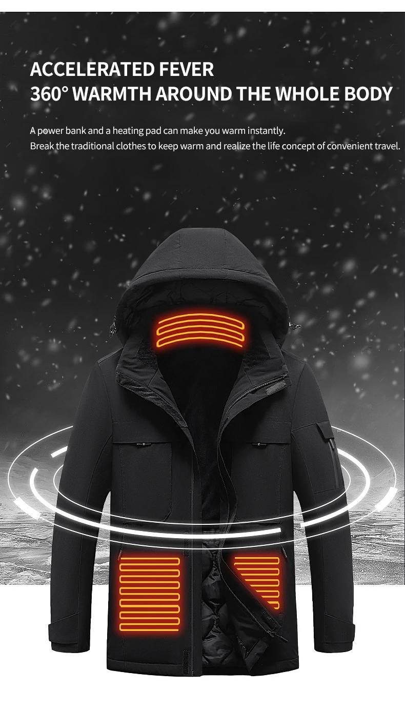 Wholesale Heating Coat Clothes Winter Outerwear Apparel Electric Heated ...