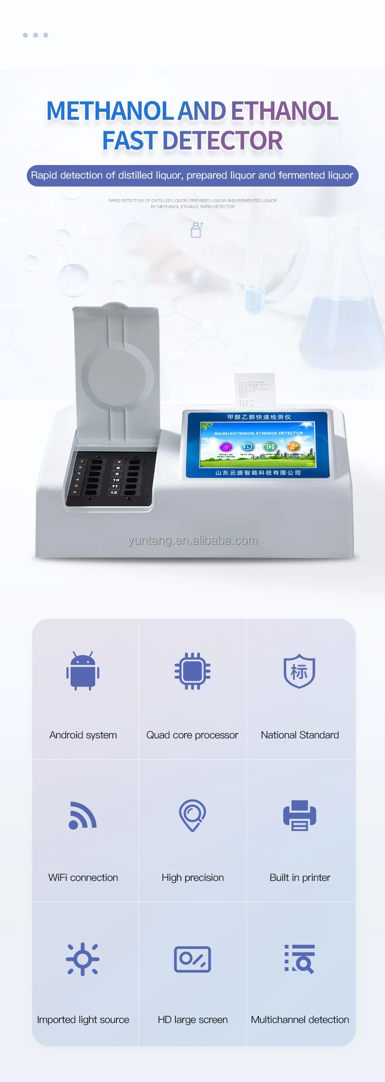 Alcohol Rapid Detector - Methanol and Ethanol Tester