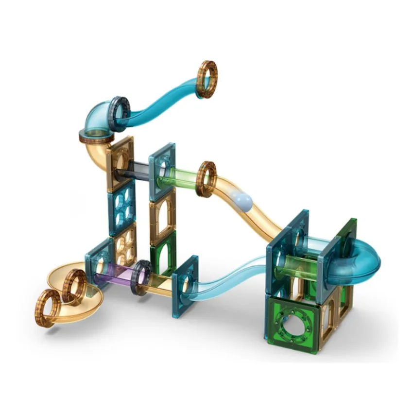 Children Custom Educational Magic 3d Magnet Bricks With Rolling Ball ...