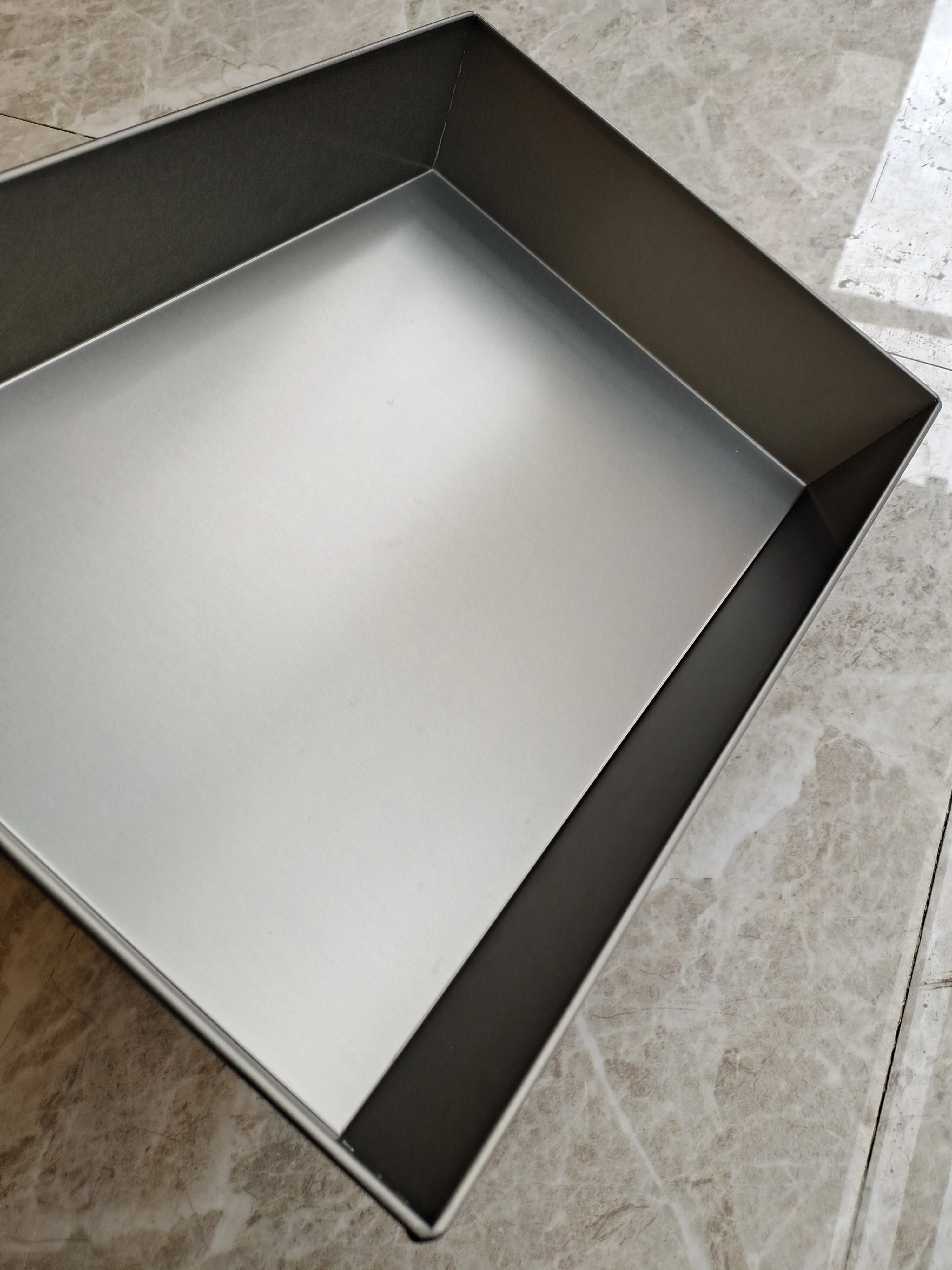 10 /14 Inch Aluminum Non Stick Detroit Pizza Pan Rectangle Shape Crisp ...